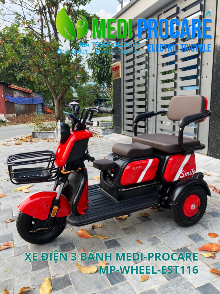 Xe điện 3 bánh, xe ba bánh điện, xe máy điện 3 bánh 3 chỗ ngồi giá rẻ ...